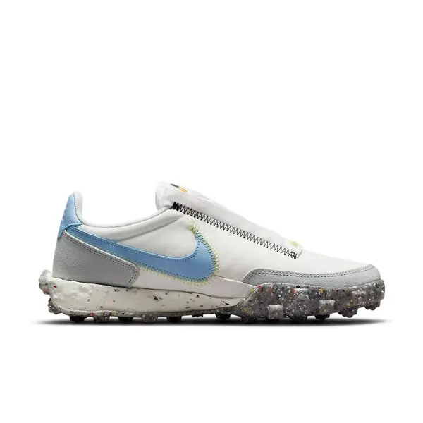 Nike Waffle Racer Crater Sneakers - Gray/white/blue