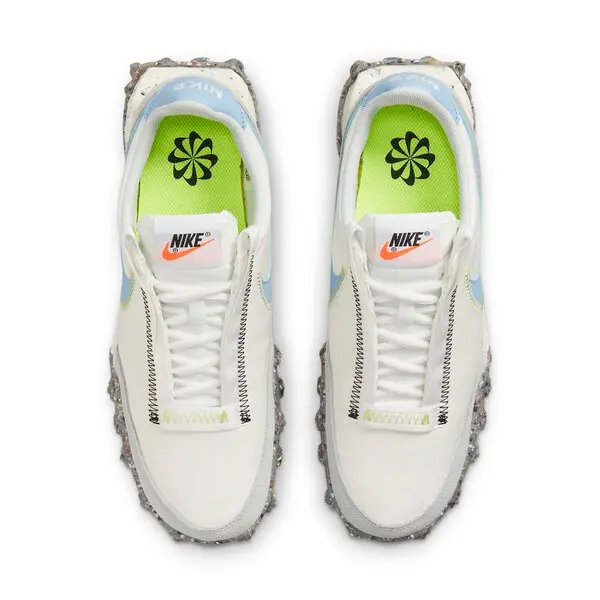 Nike Waffle Racer Crater Sneakers - Gray/white/blue