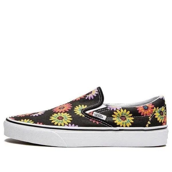 VANS Classic Slip-on Sneakers - Black/yellow