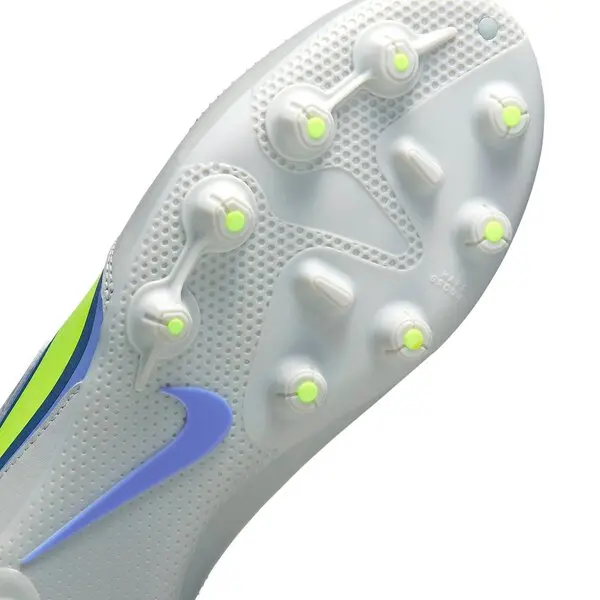 Nike Tiempo Legend 9 Academy Hg Hard Ground Soccer Cleats - Gray/green/blue
