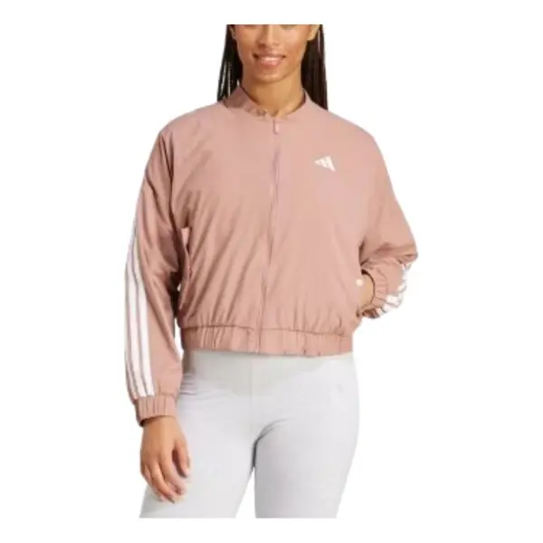 Adidas Essentials 3-stripes Lifestyle Woven Bomber Jacket - Pink