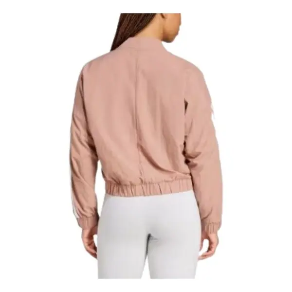 Adidas Essentials 3-stripes Lifestyle Woven Bomber Jacket - Pink