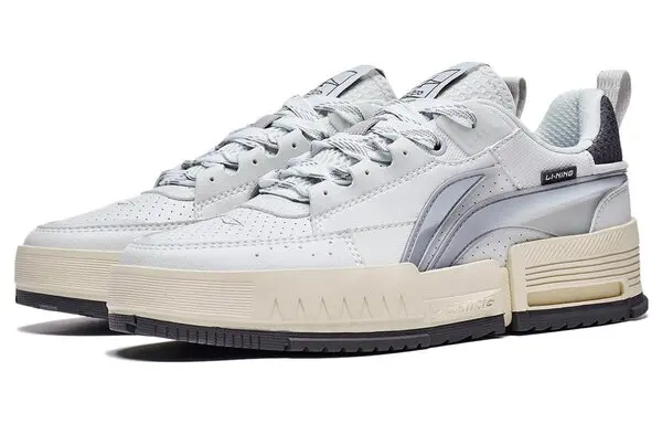 LI-NING Casual Skate Shoes - White/silver