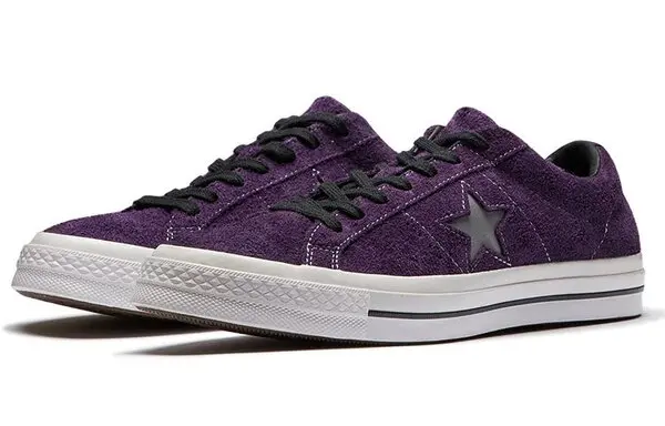 CONVERSE One Star Low Top Sneakers - White/purple