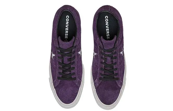 CONVERSE One Star Low Top Sneakers - White/purple