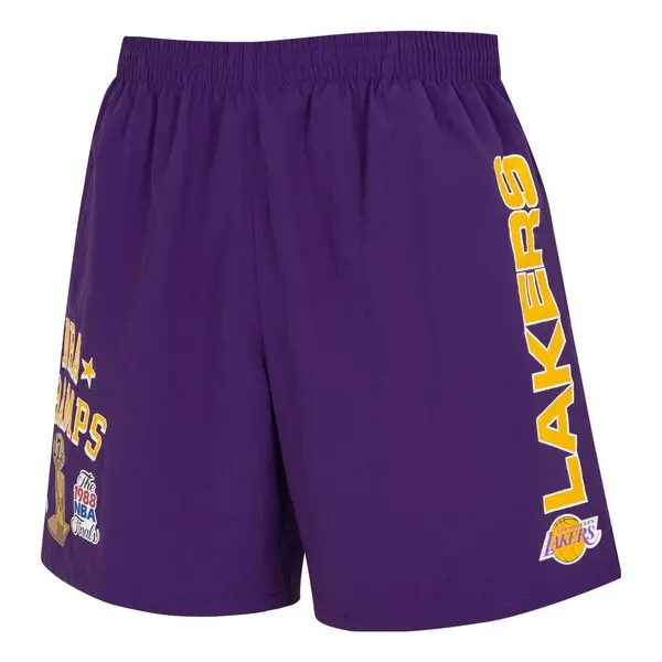 Mitchell & Ness X Nba Team Heritage Woven Short 'los Angeles Lakers
