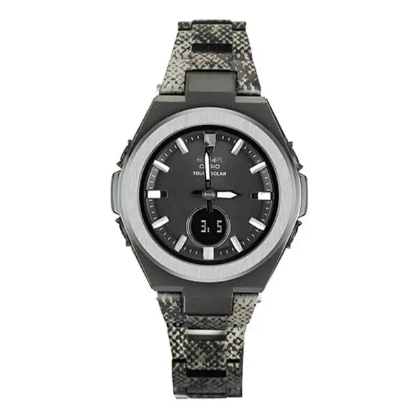 Casio Baby-g Tough Solar Watch With Snakeskin Detail - Black