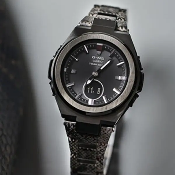 Casio Baby-g Tough Solar Watch With Snakeskin Detail