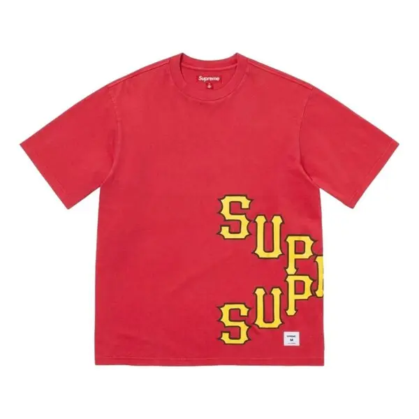 Supreme Ss26 Cracked Spellout S/s T-shirt - Red