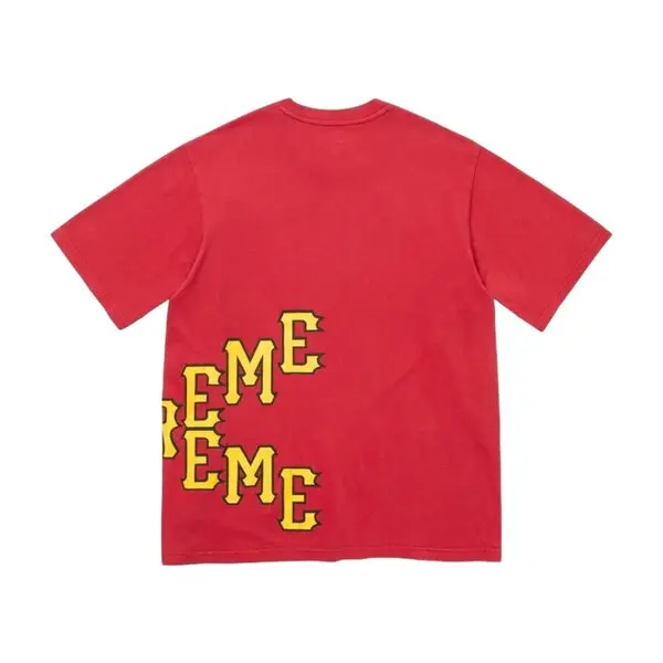Supreme Ss26 Cracked Spellout S/s T-shirt - Red