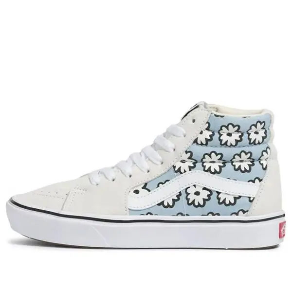 VANS Comfycush Sk8-hi High Top Sneakers - White/blue