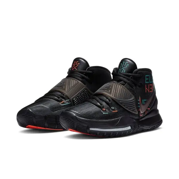 Nike Kyrie 6 "shot Clock" Basketball Mid Top - Black