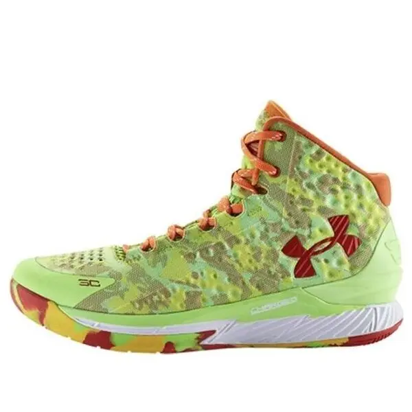 Under Armour Curry 1 'candy Reign' Basketball High Top Sneakers - Green