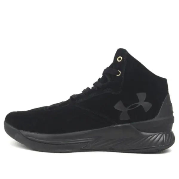 Under Armour Curry 1 Lux Mid Suede High-top Sneakers - Black