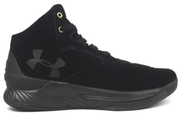 Under Armour Curry 1 Lux Mid Suede High-top Sneakers - Black