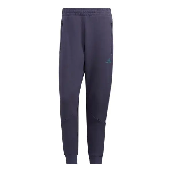 Adidas St Blok Knpnt Logo Printing Elastic Waistband Bundle Feet Sports Pants/trousers/joggers Blue - Default Colorway