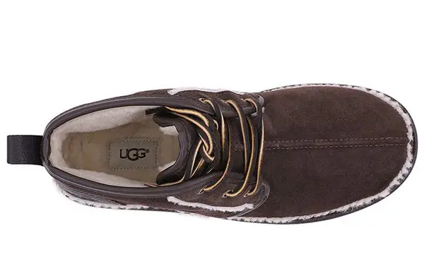 UGG Neumel Stitch Fleece Lined Ankle Boots - Brown