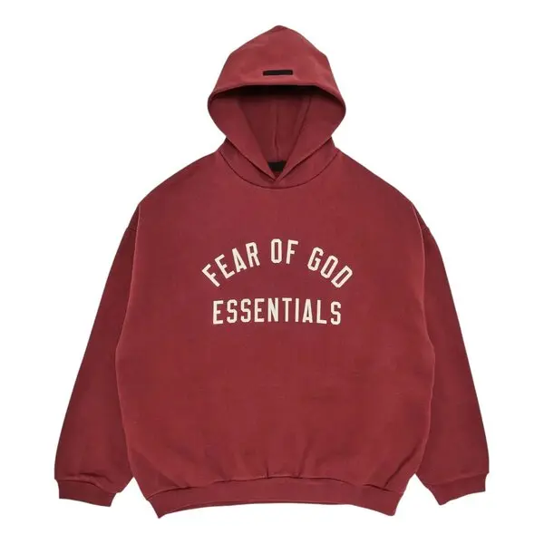 Fear Of God Fleece Hoodie - Red