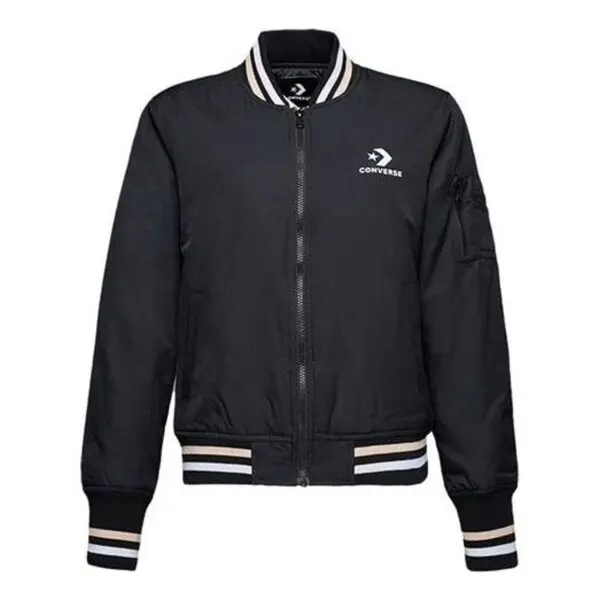 CONVERSE Bomber Jacket - Black/white
