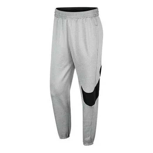 Nike Fleeced Casual Ankle Banded Pants Gray - Grey