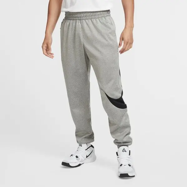 Nike Fleeced Casual Ankle Banded Pants Gray