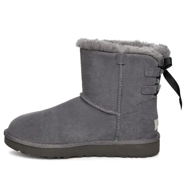 UGG Mini Continuity Bow Boots - Gray