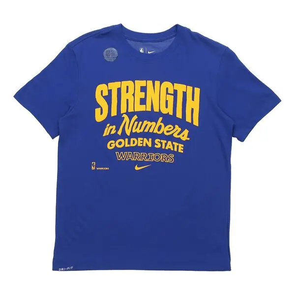 Nike Golden State Warriors Dri-fit Nba Short Sleeve Tee