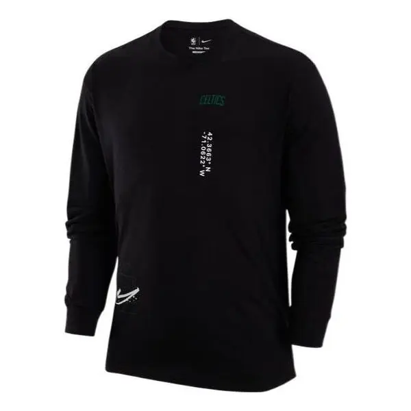 Nike Graphic Printed Boston Logo T-shirt 'black - Default Colorway