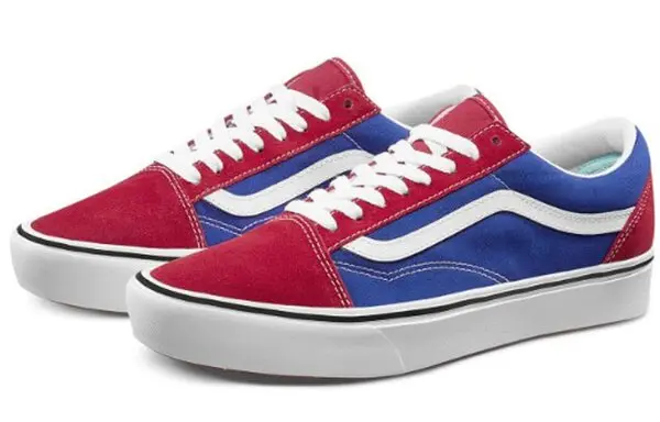 VANS Old Skool Comfycush Sneakers - Red/blue