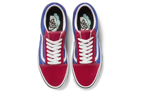 VANS Old Skool Comfycush Sneakers - Red/blue