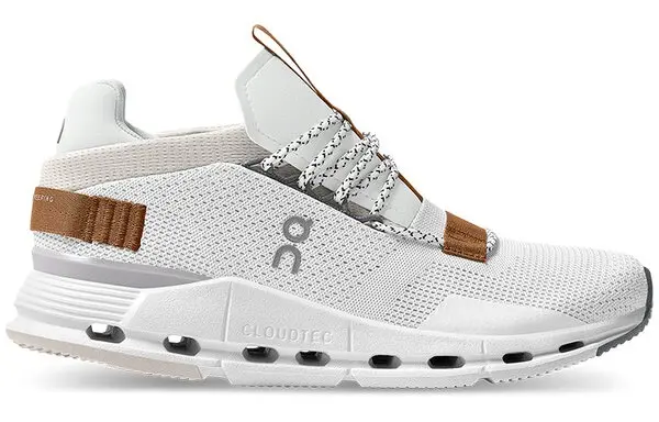 On Cloudnova Sneakers - White/pearl/brown