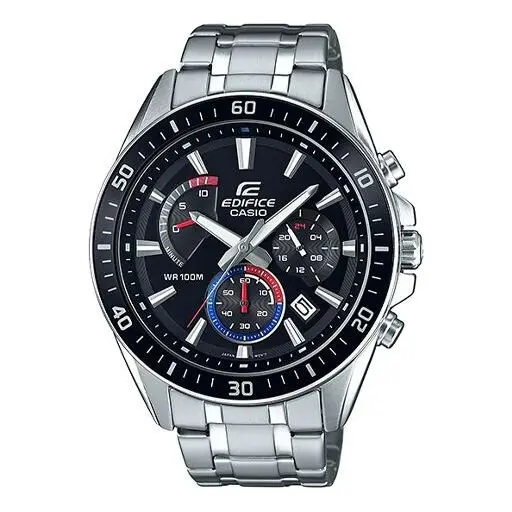 Casio Edifice Stainless Steel Quartz Watch - Black