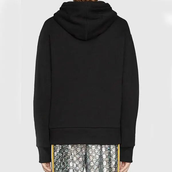 Gucci Cotton Logo Pullover Hooded Sweatshirt