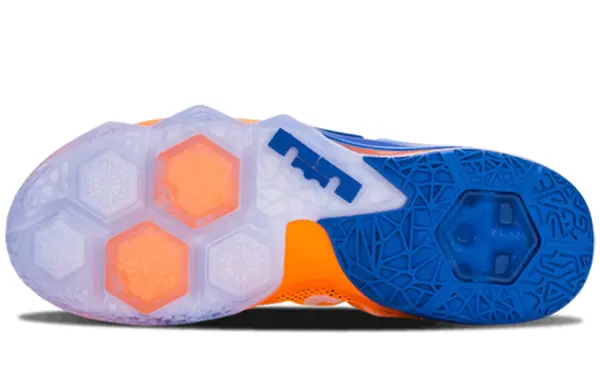 Nike Lebron 12 Low Basketball Sneakers - Orange
