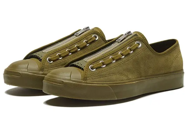 CONVERSE Jack Purcell Zip Sneaker - Dark Dark Green