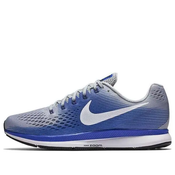 Nike Zoom Pegasus 34 Athletic Sneakers - Grey/red