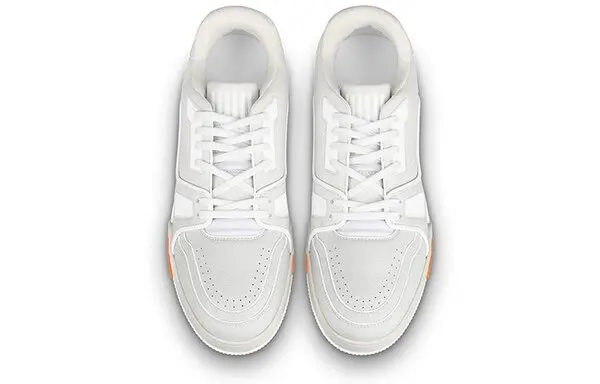LOUIS VUITTON Trainer Sneakers - White/orange
