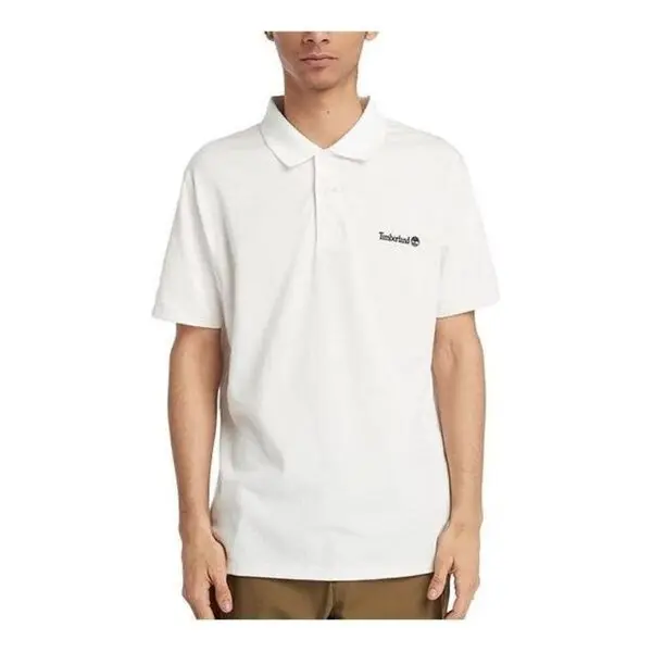 Timberland Retro Moisture-wicking Polo Shirt - White