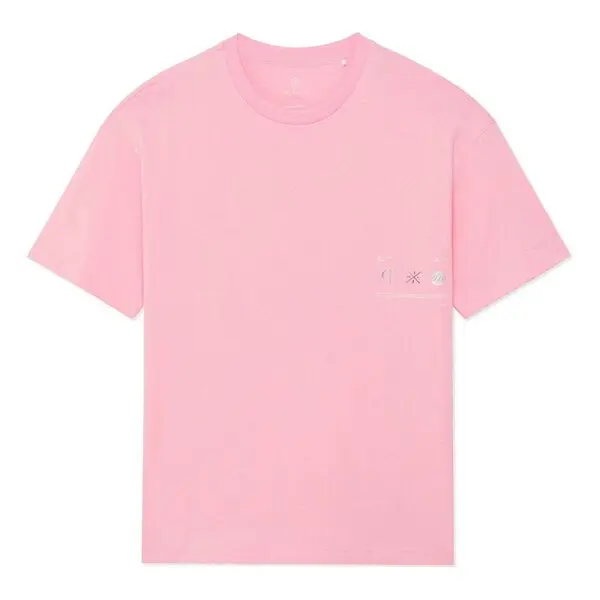 LI-NING X Glare Way Of Wade Graphic T-shirt 'pink - Pink/multi-color