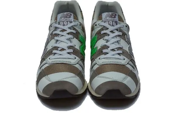 NEW BALANCE 996 Sneakers - Creamwhite/brown/green