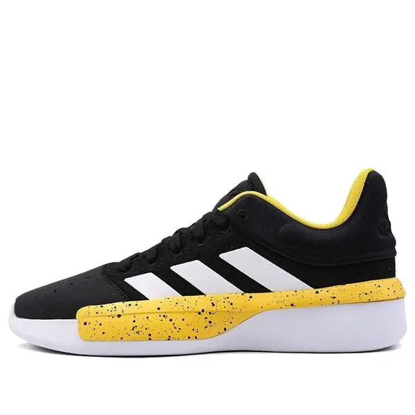 Adidas Pro Adversary Low Top Sneakers - Black/yellow