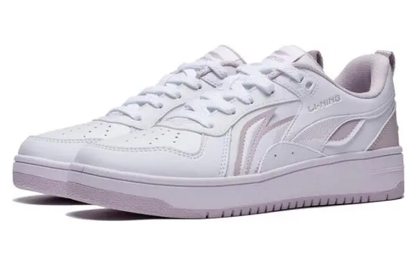 LI-NING Shiyi "white Mauve" Agct342-1 Sneakers - White/mauve