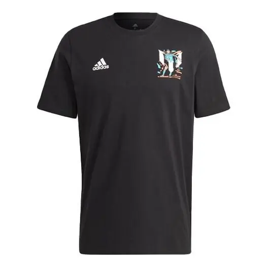 Adidas Messi Football Icon Graphic Tee - Black