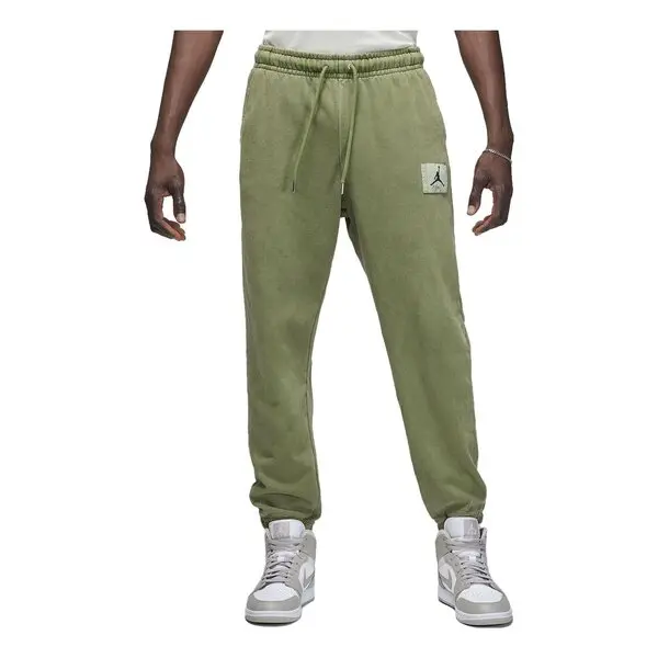 JORDAN Flight Fleece Sweatpants Green - Olive