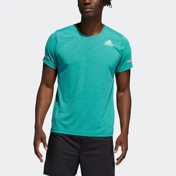 Adidas Elevate Train T Training Sports Quick Dry Short Sleeve - Green