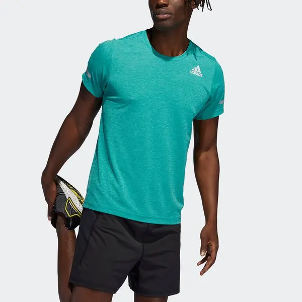 Adidas Elevate Train T Training Sports Quick Dry Short Sleeve - Green