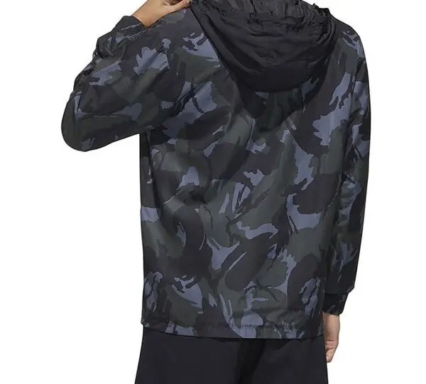 Adidas Hooded Track Jacket With Camouflage Print