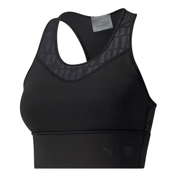PUMA Mid Impact Bra Top 'black