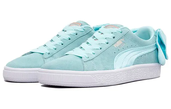 PUMA Suede Bow Sneakers - Turquoise