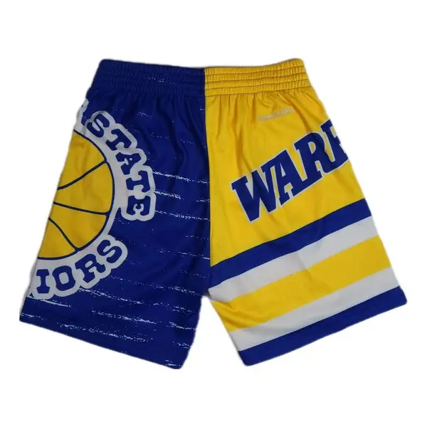Mitchell & Ness X Nba Golden State Warriors Jumbotron 3.0 Shorts - Blue/yellow
